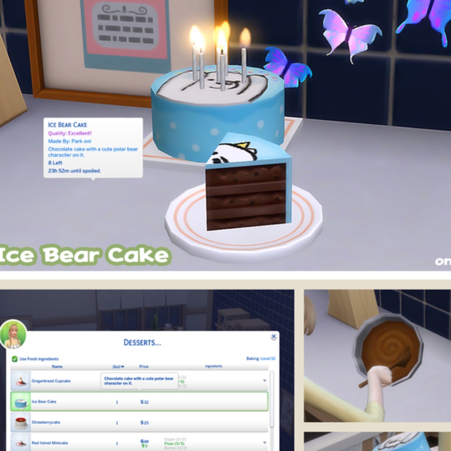 Ice Bear Cake by ONI Spanish translation - Mods - The Sims 4