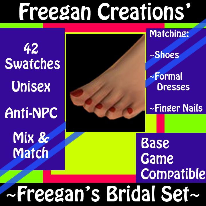FC-Freegan's Bridal Set-Toe Nails - The Sims 4 Create a Sim - CurseForge