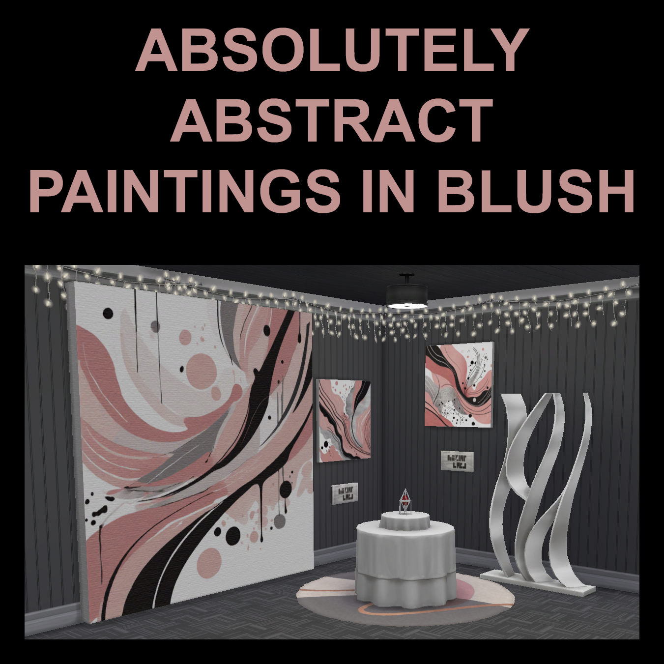 Absolutely Abstract Paintings in Blush Screenshots - Build / Buy - The ...