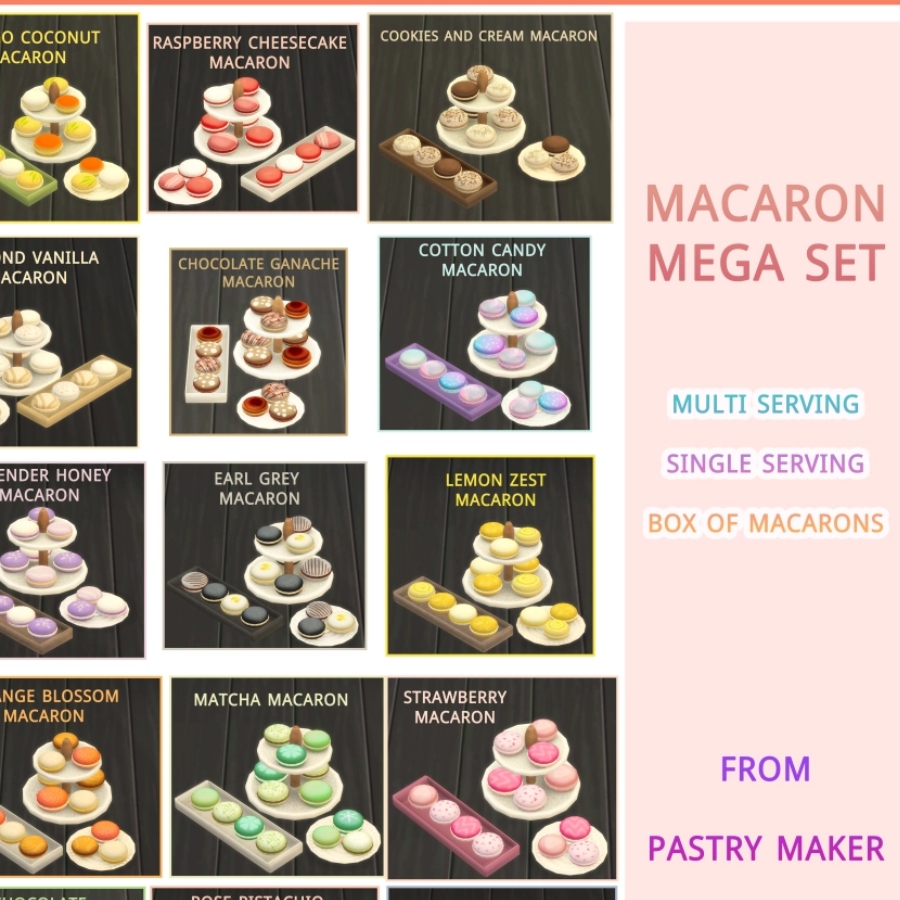 Install Mega Macaron Set by icemunmun Spanish translation - The Sims 4 Mods - CurseForge