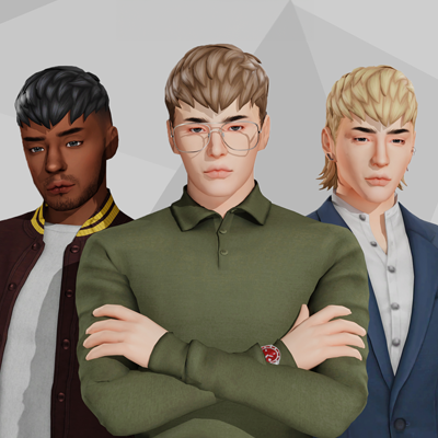 Kevin Hair Set - Files - The Sims 4 Create a Sim - CurseForge