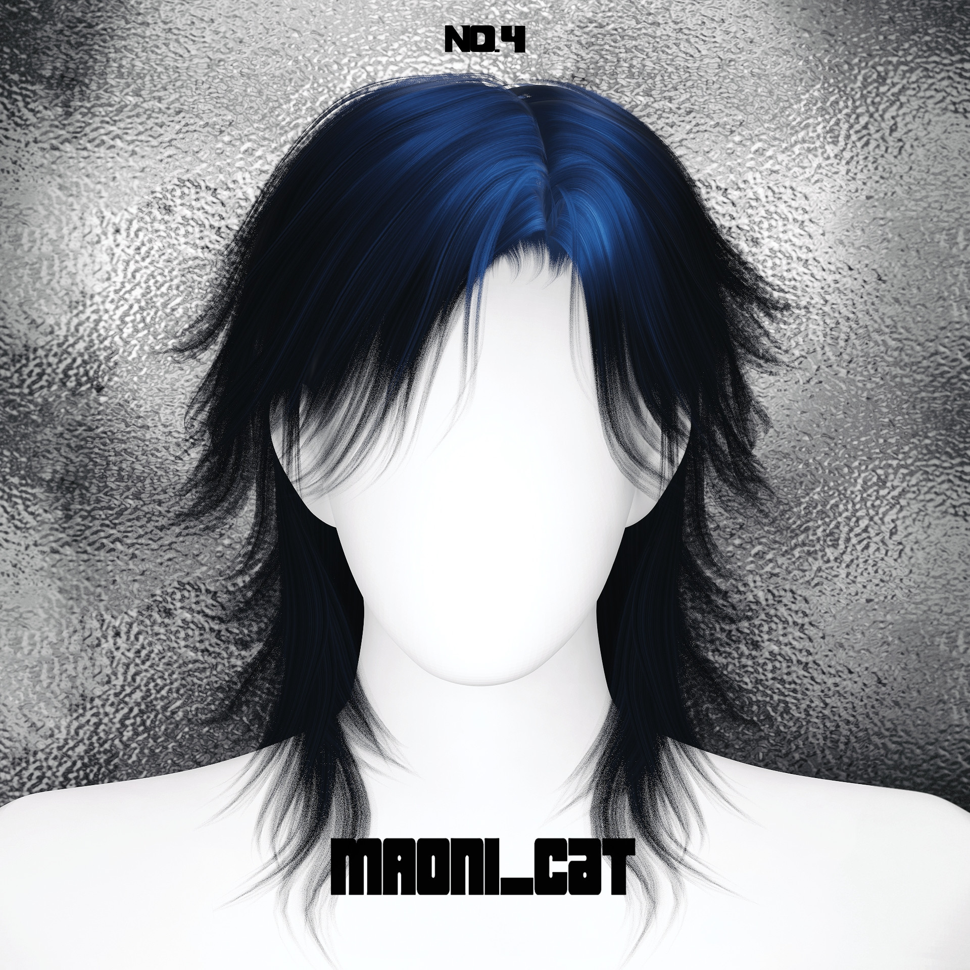 [Maoni_cat]HAIR No.4 MulletHair - The Sims 4 Create a Sim - CurseForge