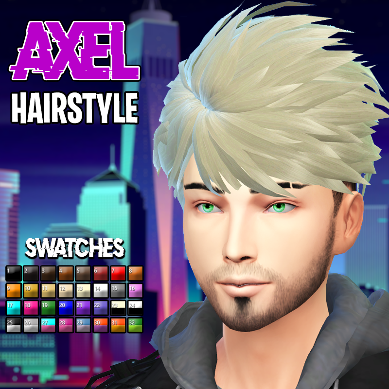 Axel hairstyle by Jochi - The Sims 4 Create a Sim - CurseForge