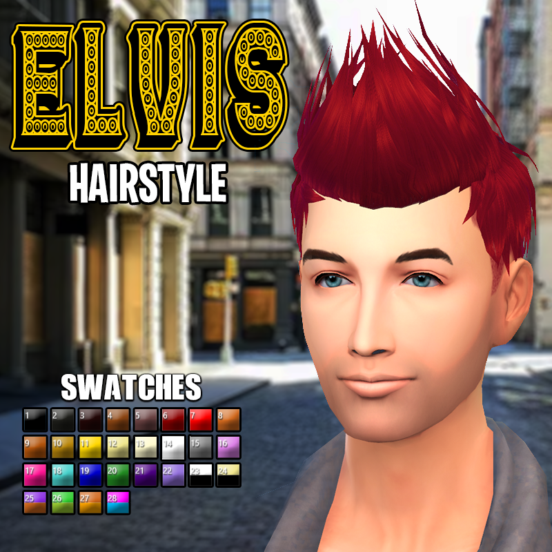 Elvis hairstyle by Jochi - The Sims 4 Create a Sim - CurseForge