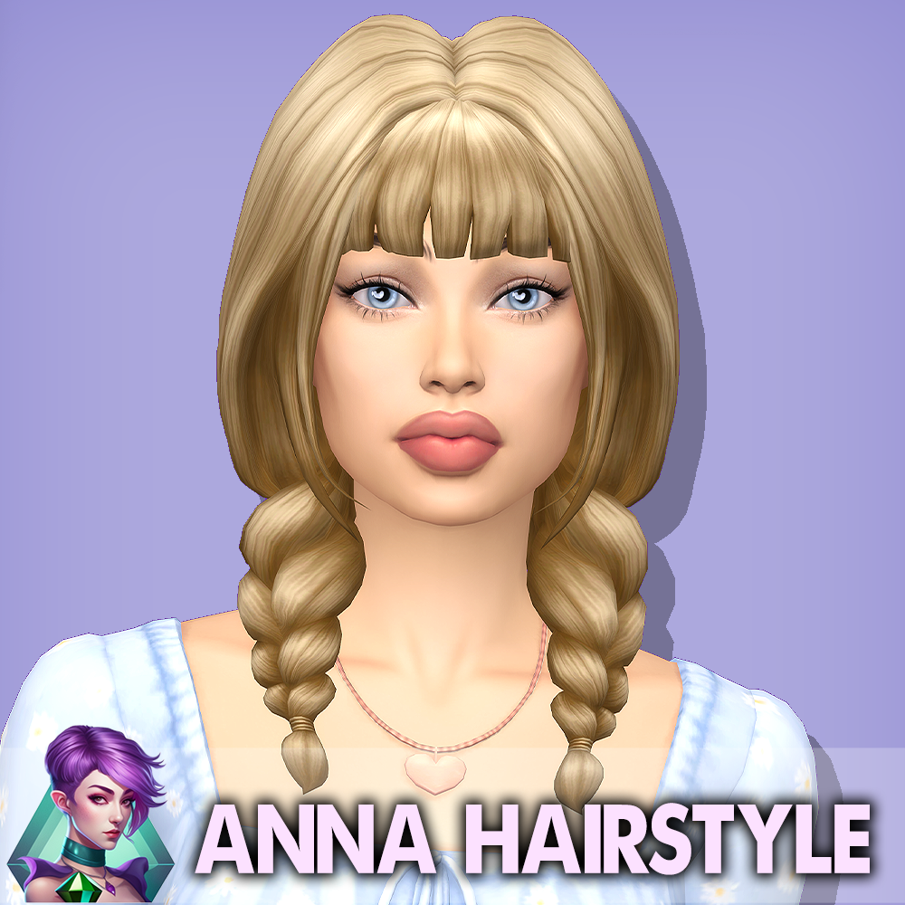 AuFantasy - Anna Hairstyle - Files - The Sims 4 Create a Sim - CurseForge