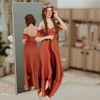 Boho cas backgroudn with mirror - The Sims 4 Mods - CurseForge