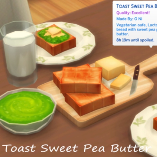 Install Toast with sweet pea butter by ONI Spanish translation - The ...