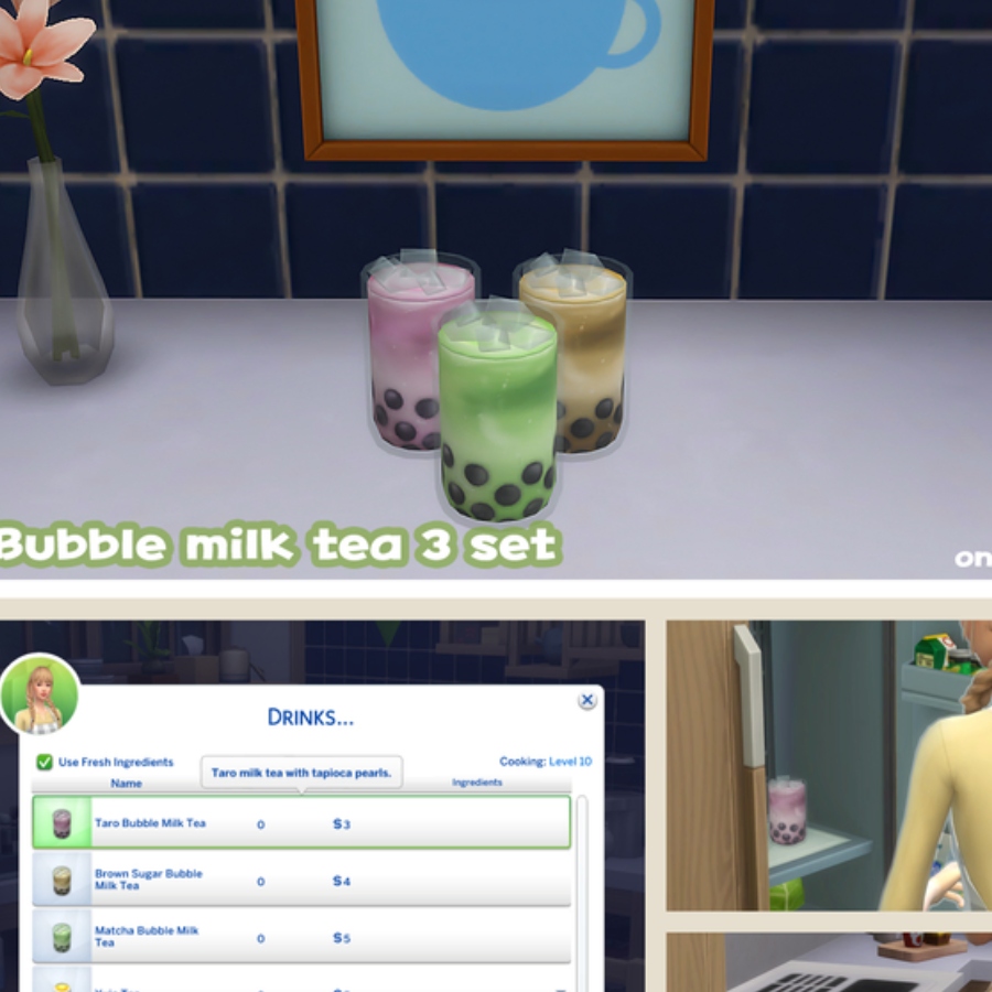 Brown Sugar Syrup Milk Tea with Tapioca Pearls by ONI Spanish ...