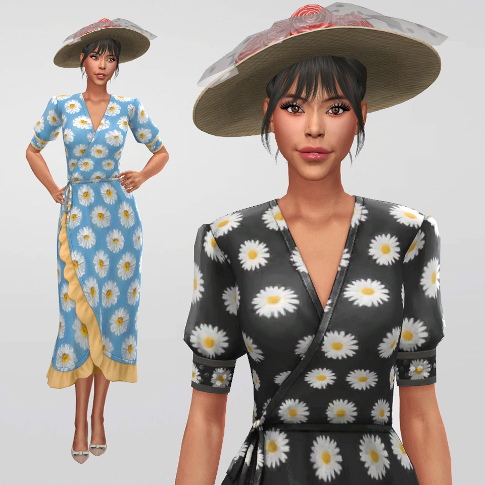 Cottage Glam Dress 5 - The Sims 4 Create a Sim - CurseForge