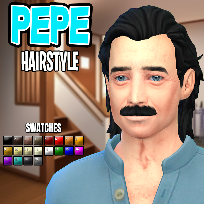 Pepe hairstyle by Jochi - The Sims 4 Create a Sim - CurseForge