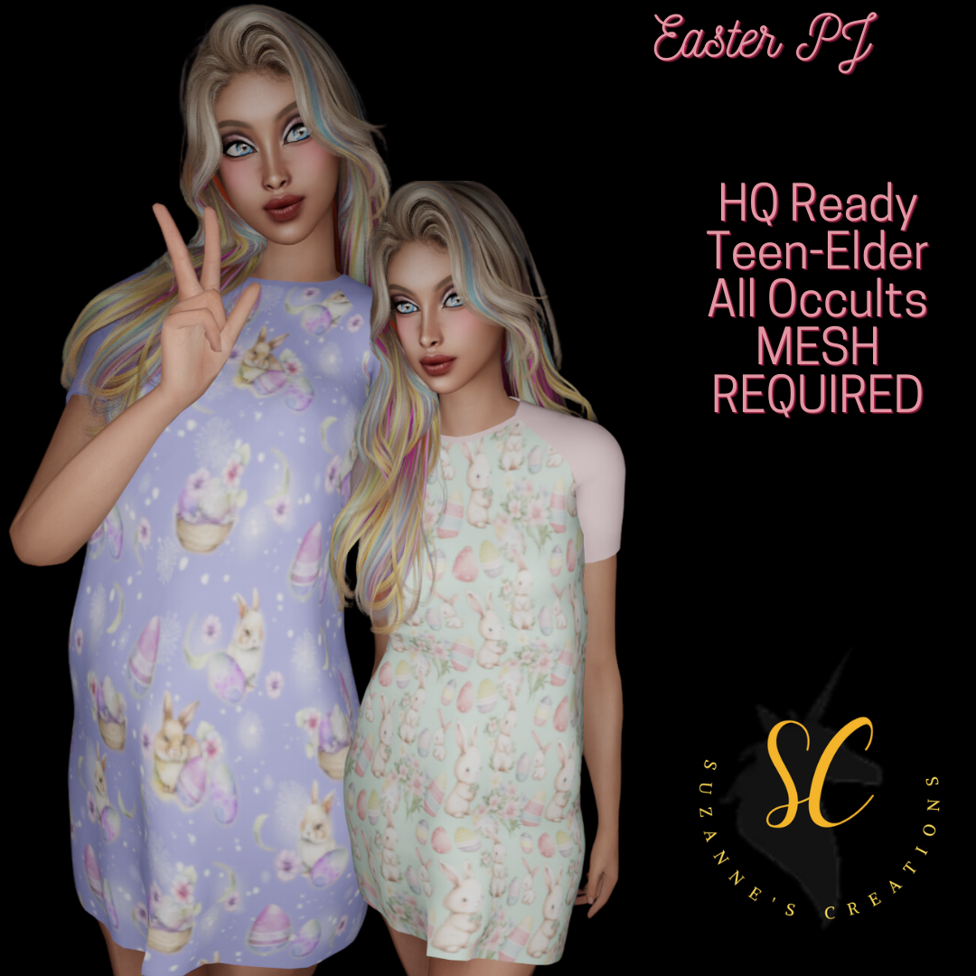 Easter PJ - Files - The Sims 4 Create a Sim - CurseForge
