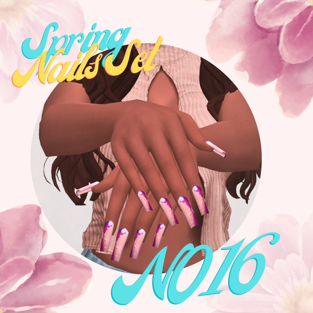 Spring Nails Set N016 - The Sims 4 Create a Sim - CurseForge