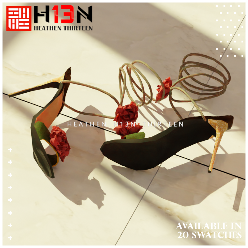 Rose Flower Embellished High Heels - The Sims 4 Create a Sim - CurseForge