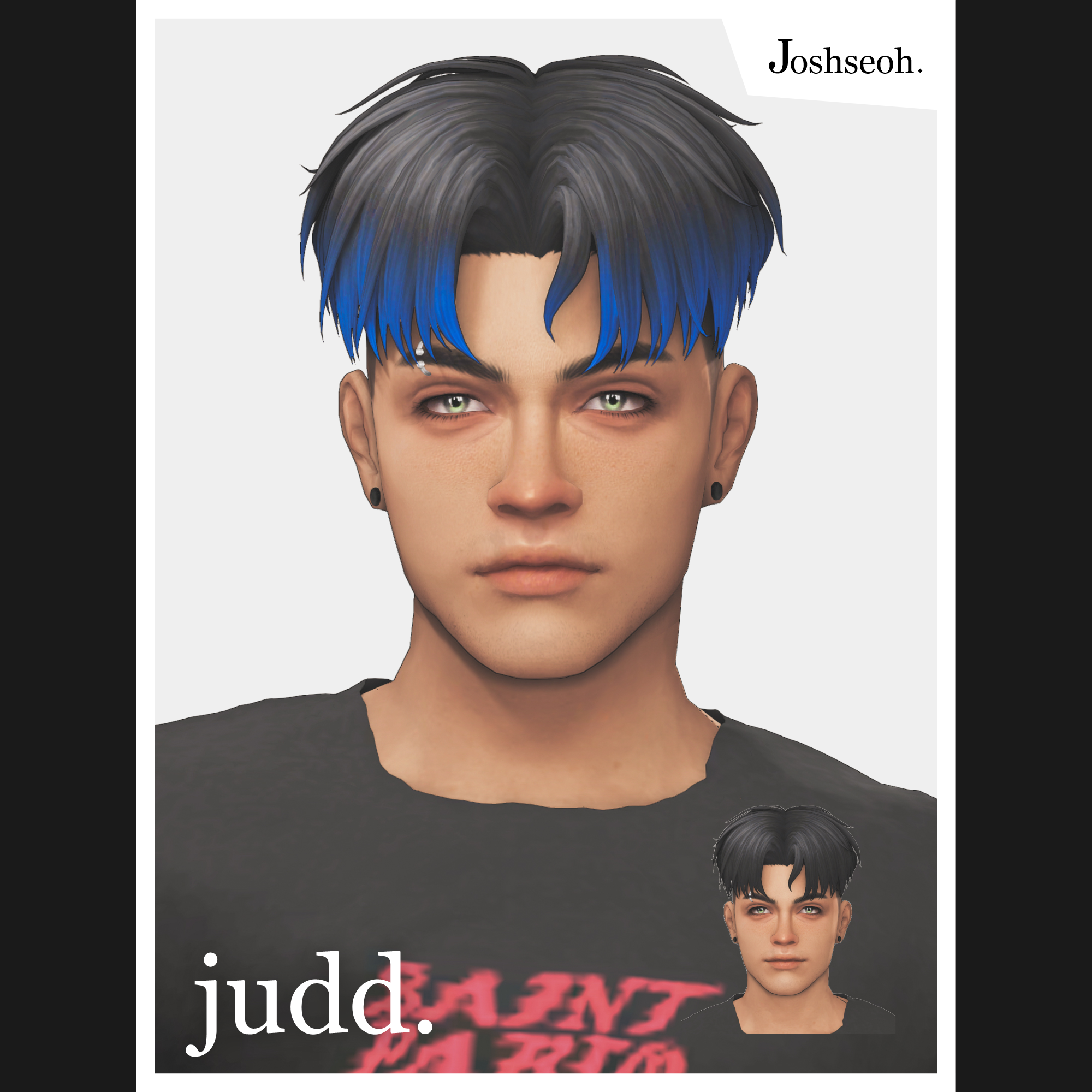 Judd Hair and Ombre Overlay - The Sims 4 Create a Sim - CurseForge