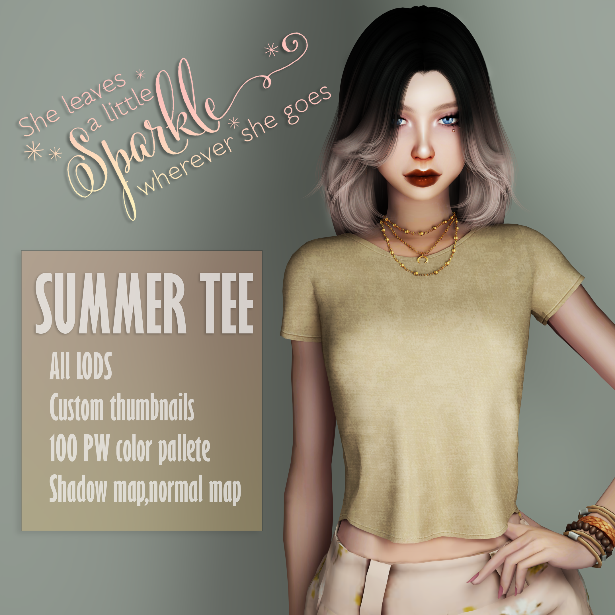 Summer Tee - Dependencies - The Sims 4 Create a Sim - CurseForge
