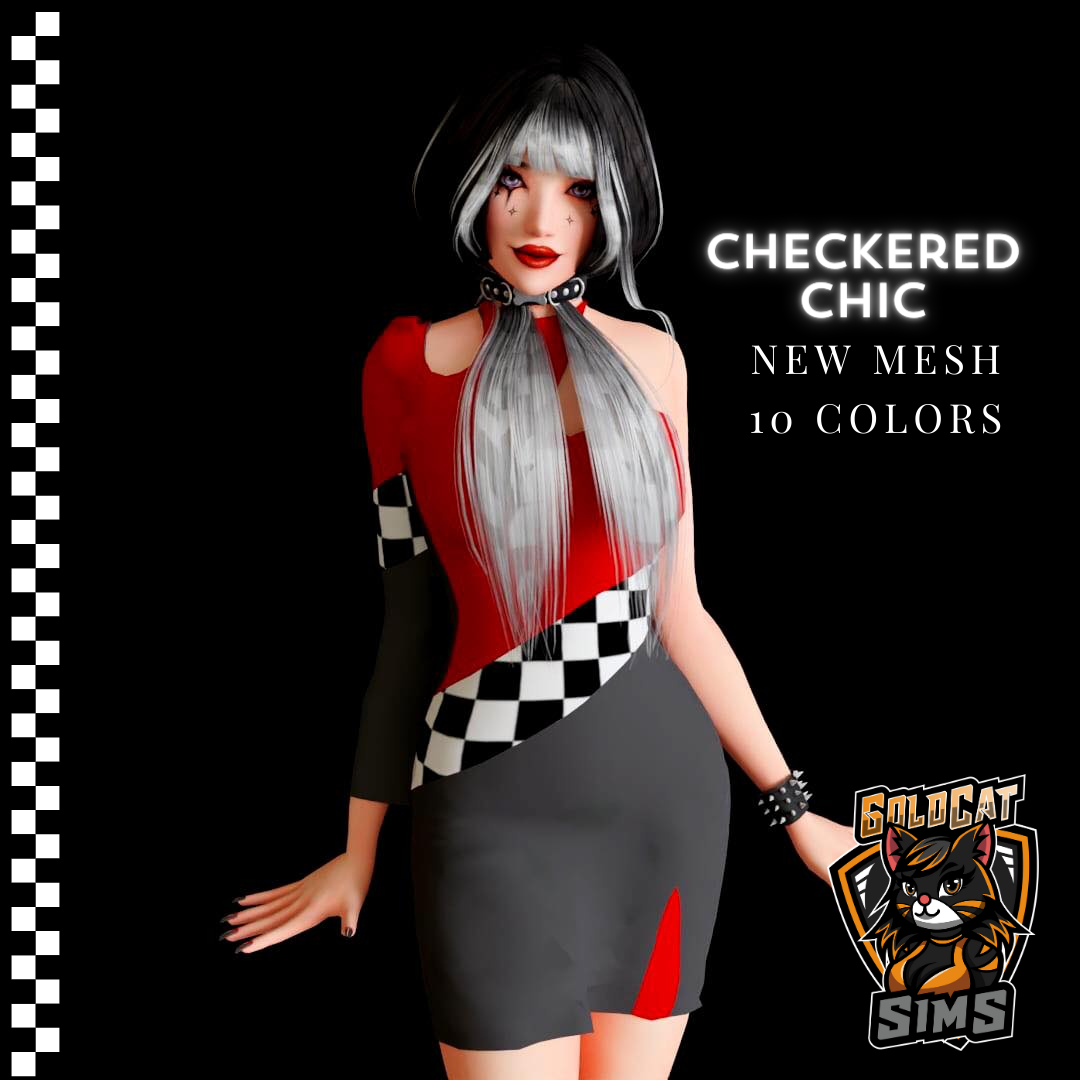 Checkered Chic - The Sims 4 Create a Sim - CurseForge