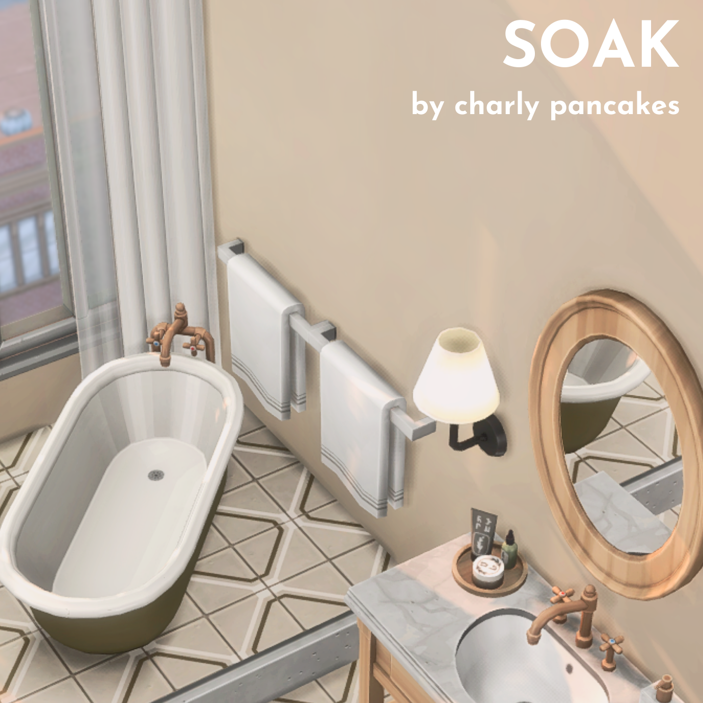 SOAK - bathroom set - by charly pancakes - Files - The Sims 4 Build ...