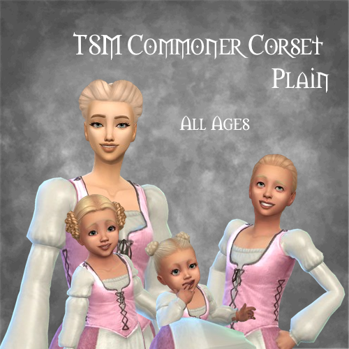 TSM Commoner Corset Dress Plain - The Sims 4 Create a Sim - CurseForge