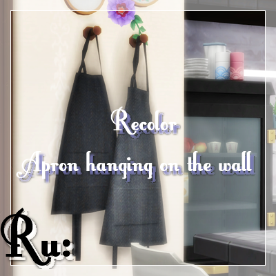 [Ru:licara]Recolor Apron hanging on the wall - Comments - The Sims 4 ...