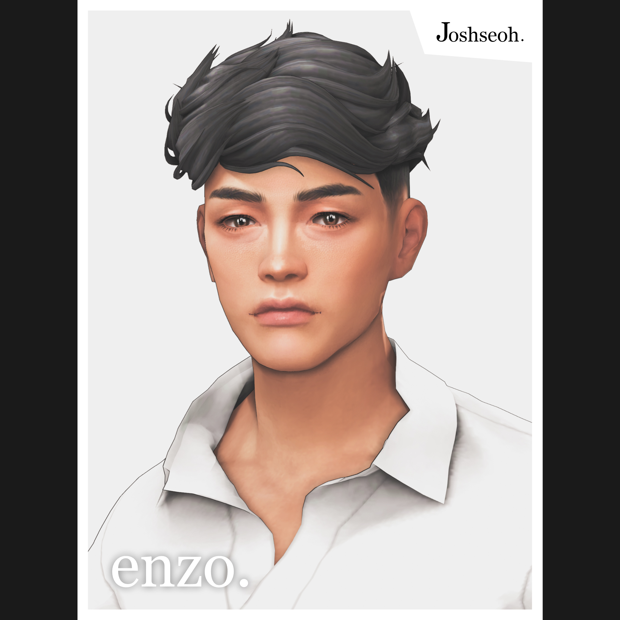Enzo Hair V2 - The Sims 4 Create a Sim - CurseForge