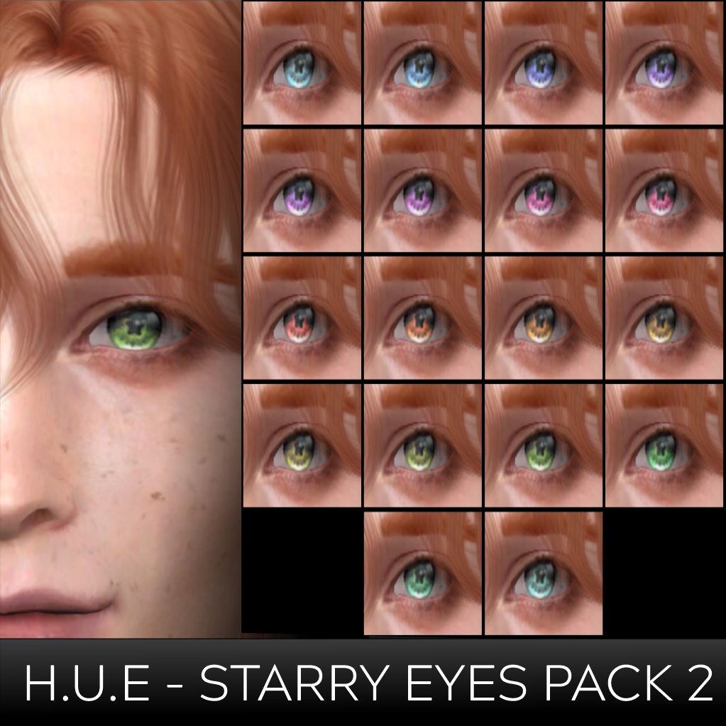 H.U.E - Starry Eyes Pack 2 - Pastel Colors TS4 - The Sims 4 Create a ...