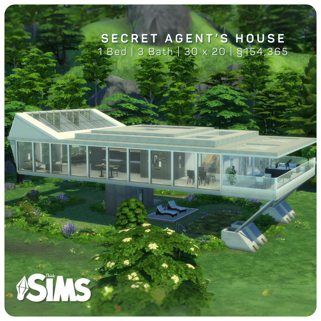Secret Agent's House - The Sims 4 Rooms / Lots - CurseForge