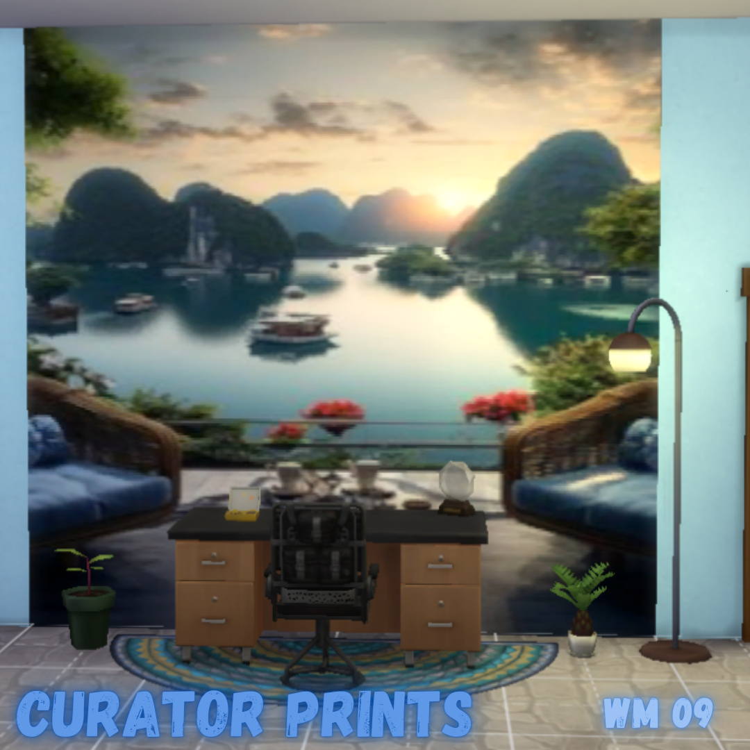 Wall murals WM 09 - Base game compatible - The Sims 4 Build / Buy ...