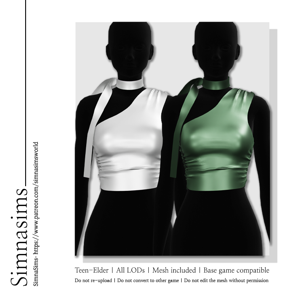 [Simna] Melanie silk top - The Sims 4 Create a Sim - CurseForge