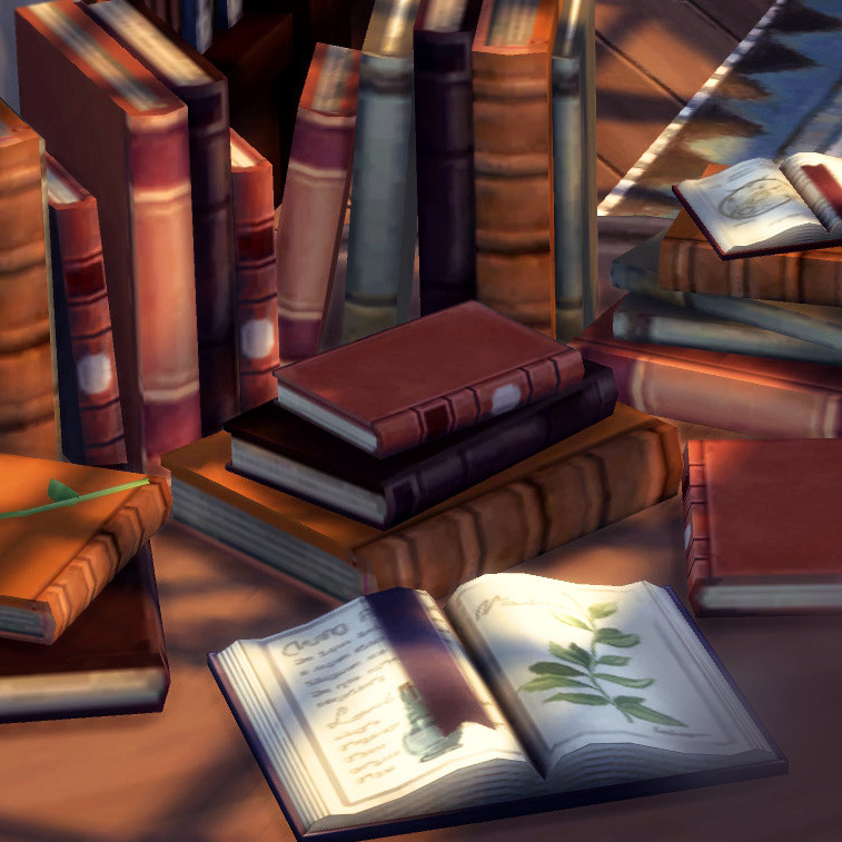 MF - Antique Stacks | Book Clutter Set - The Sims 4 Build / Buy ...