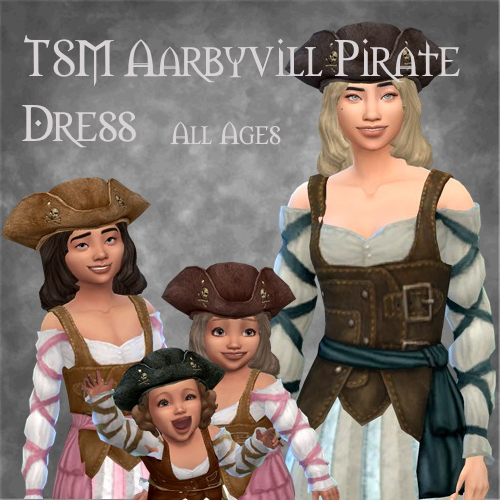 TSM Aarbyville Pirate Dress - The Sims 4 Create a Sim - CurseForge