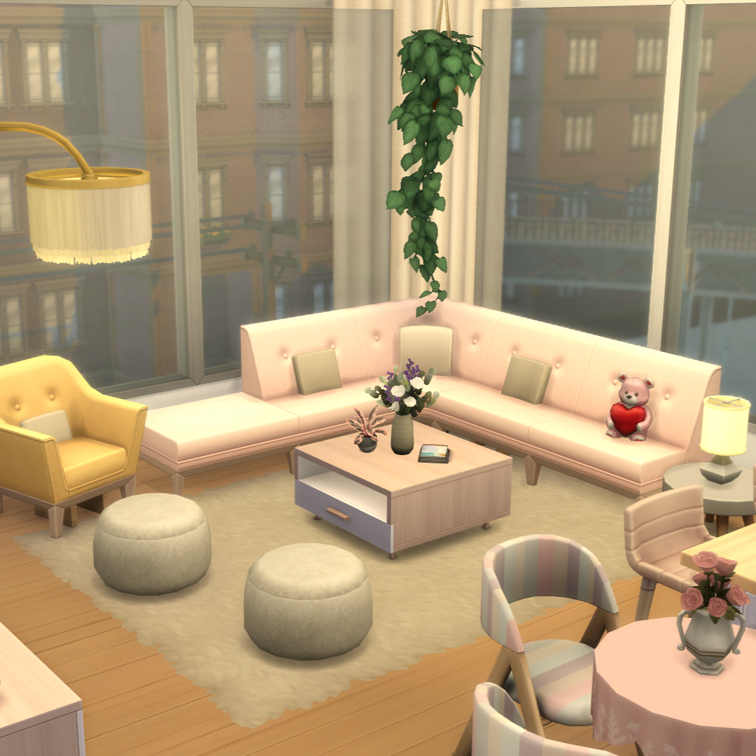 Pastel Living Room Lounge - The Sims 4 Rooms / Lots - CurseForge