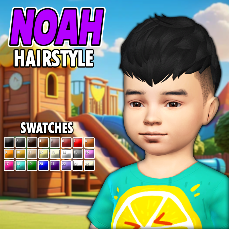Noah hairstyle by Jochi - The Sims 4 Create a Sim - CurseForge