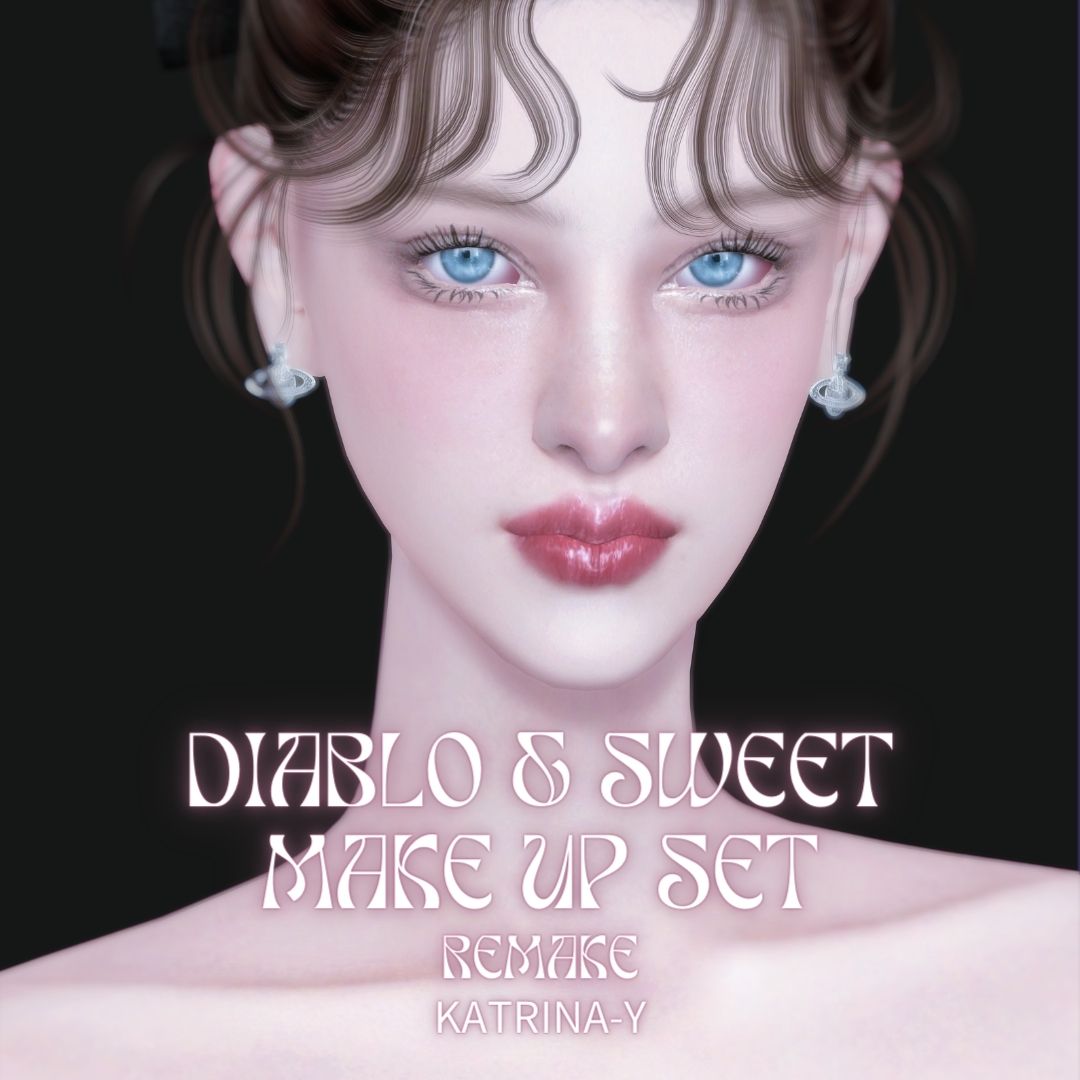 Diablo & Sweet make up set_remake - Create a Sim - The Sims 4