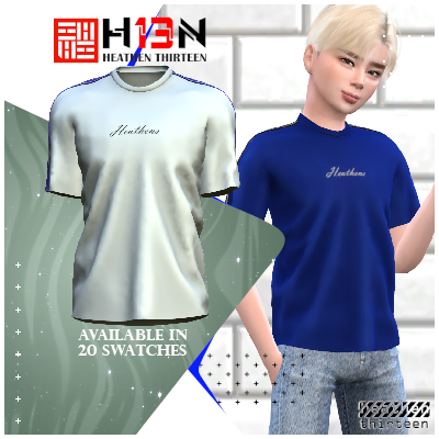 Letter Taped Tee - Children - The Sims 4 Create a Sim - CurseForge