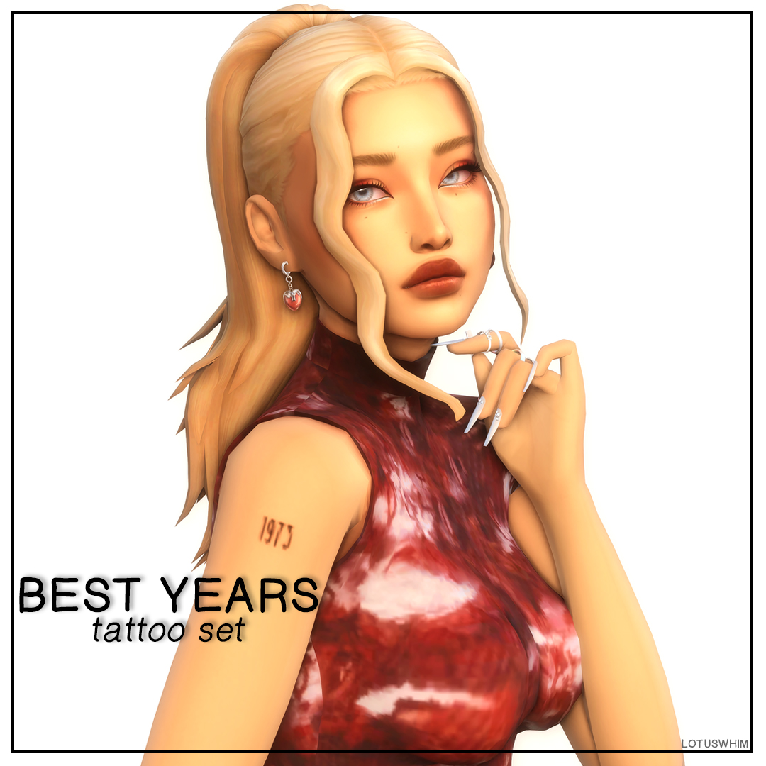 Best Years Tattoos - Files - The Sims 4 Create a Sim - CurseForge