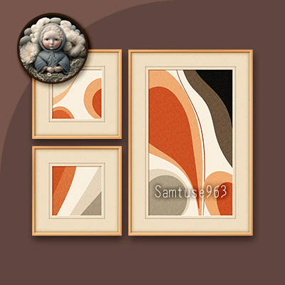 HQ Abstract Modern Painting 3 Piece Set #3 Samtuse963 - The Sims 4 Build / Buy - CurseForge
