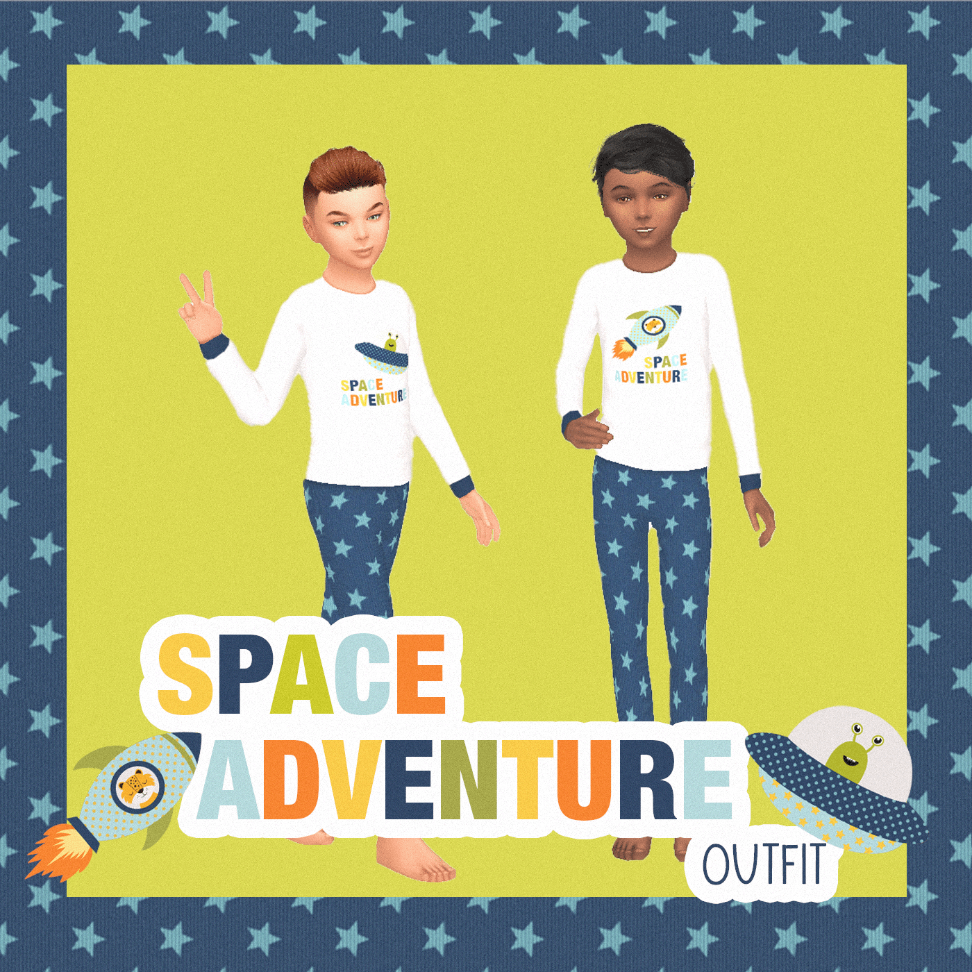 Space Adventure Outfit Kid - Files - The Sims 4 Create a Sim - CurseForge