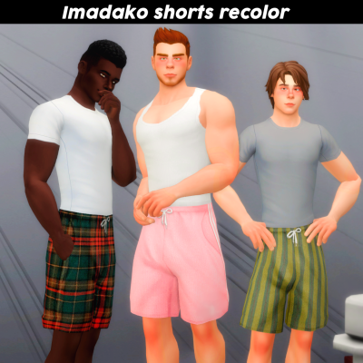 Download Masc Frame Imadako Shorts Recolors (BGC) - The Sims 4 Mods ...