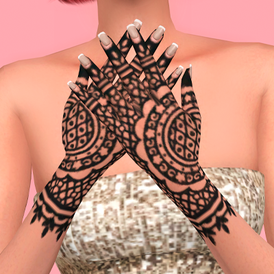 Gloves Henna Tattoo - Files - The Sims 4 Create a Sim - CurseForge
