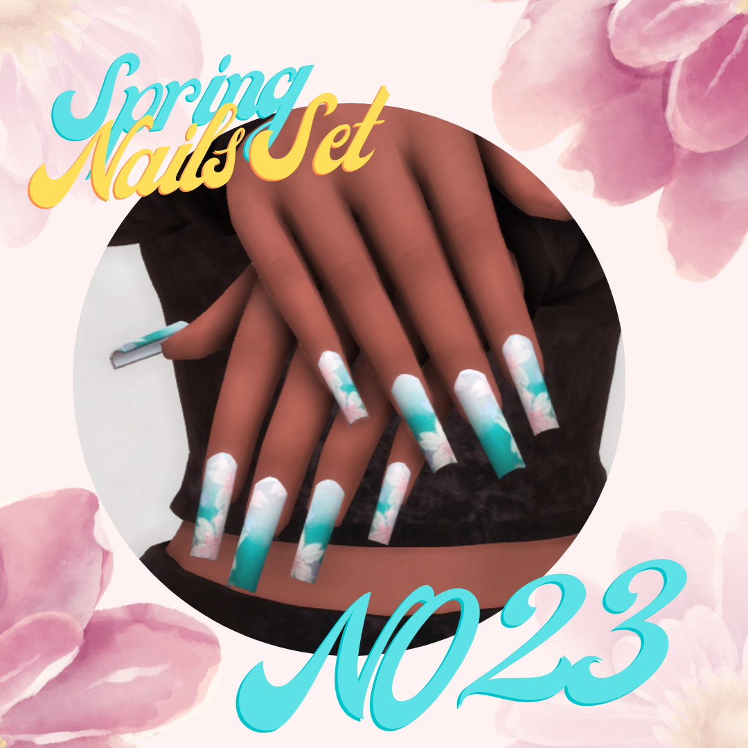 Spring Nails Set N023 - Files - The Sims 4 Create a Sim - CurseForge