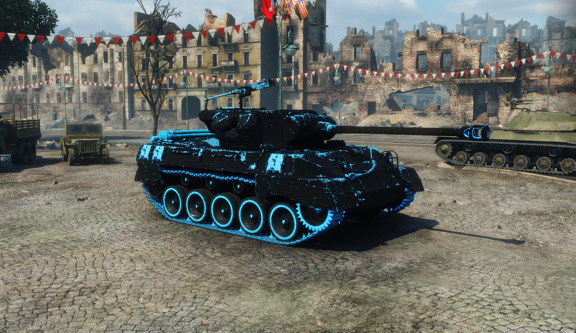 Hellcat "baby blue" - World of Tanks Skins - CurseForge