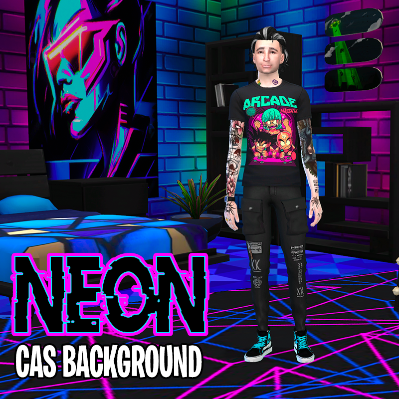 Neon CAS Background by Jochi - Files - The Sims 4 Mods - CurseForge