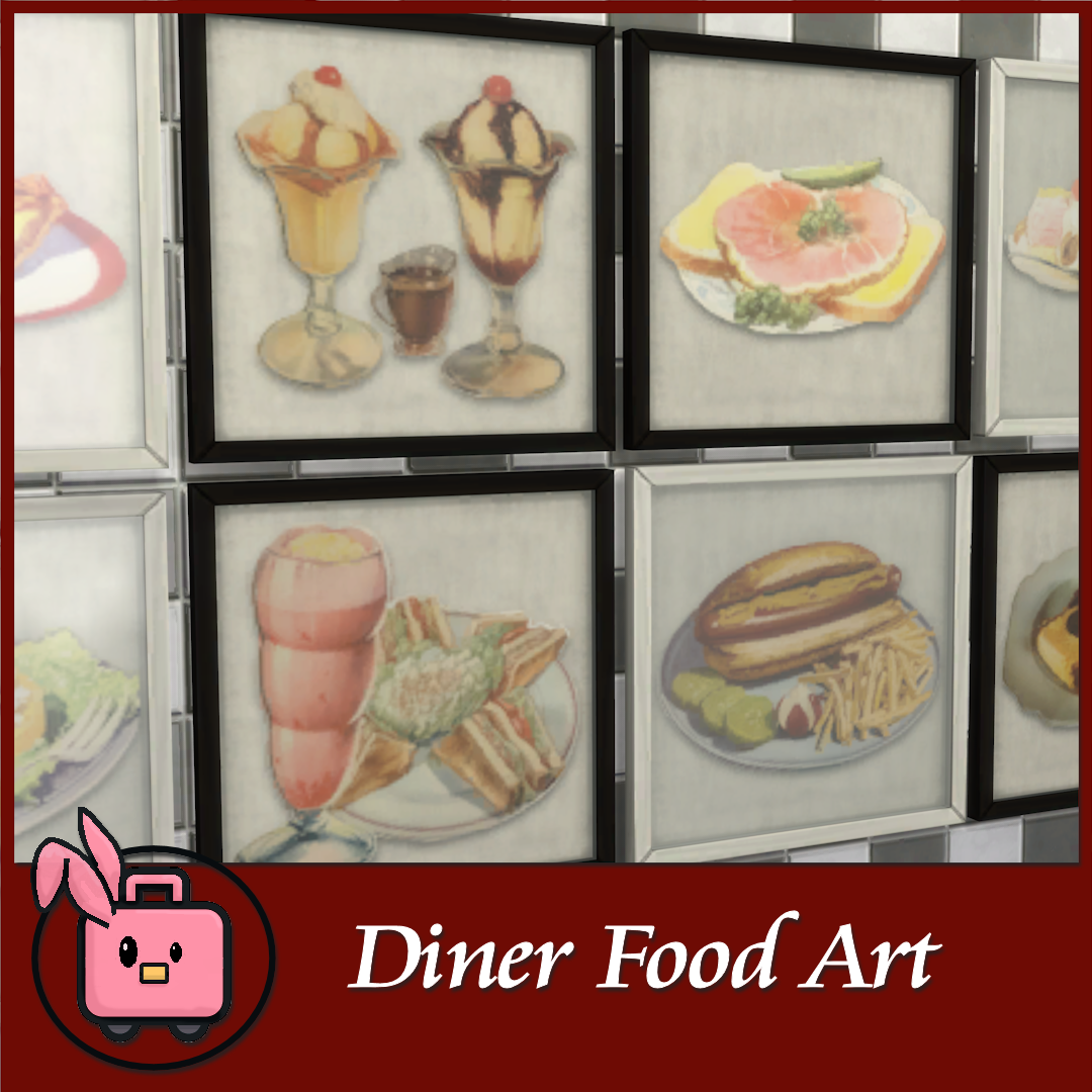Diner Food Art - Files - The Sims 4 Build / Buy - CurseForge