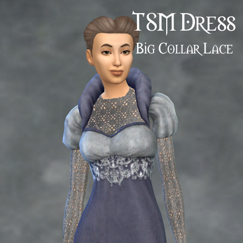 TSM Dress Big Collar Lace - Files - The Sims 4 Create a Sim - CurseForge
