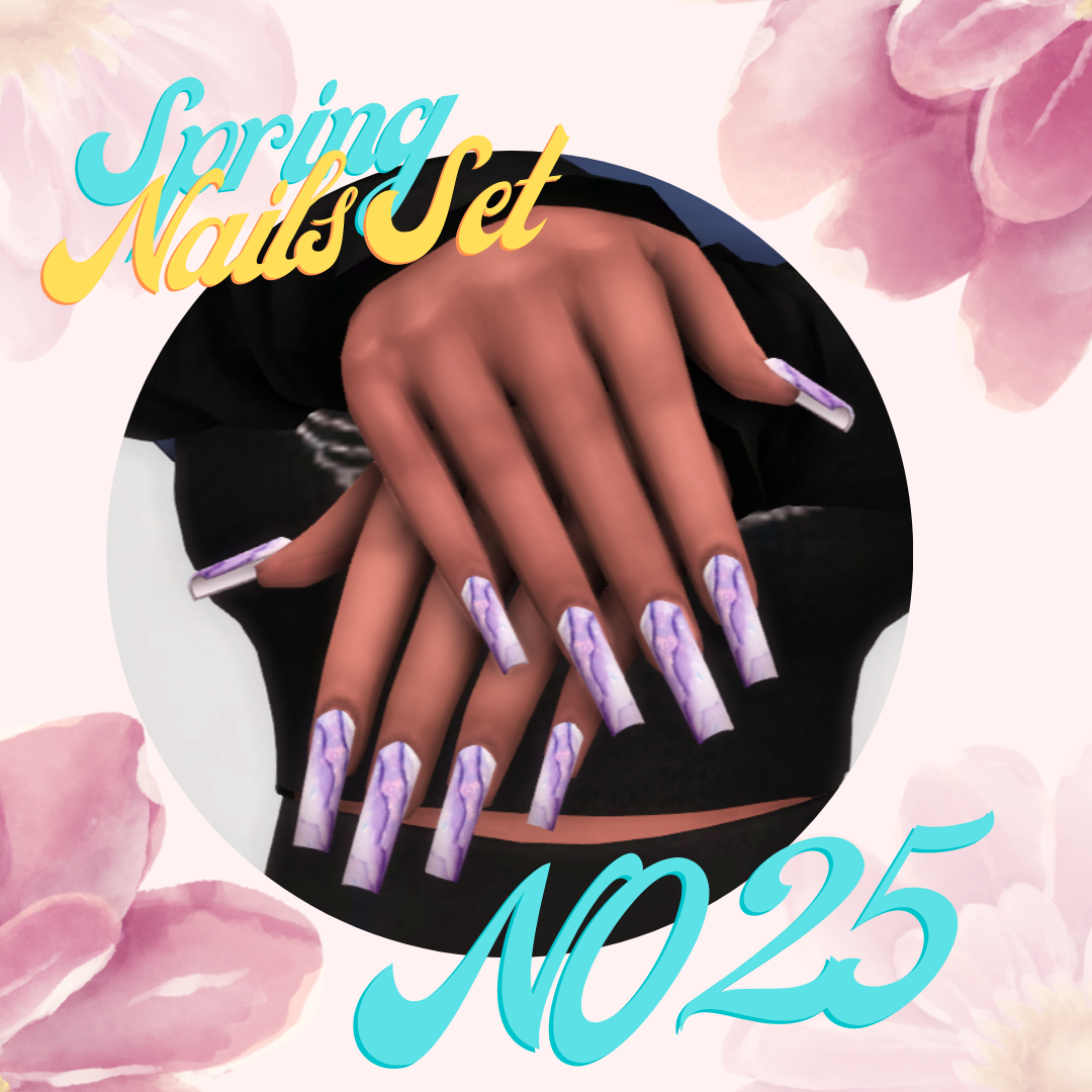 Spring Nails Set N025 - Files - The Sims 4 Create a Sim - CurseForge