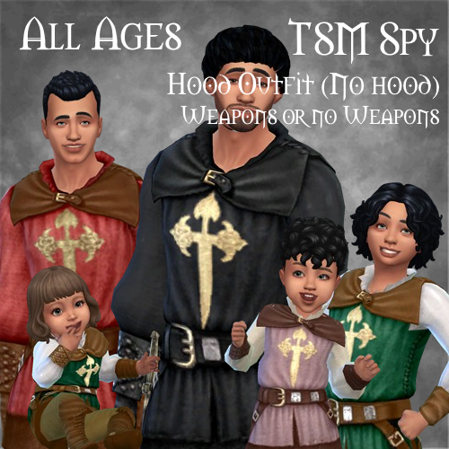 TSM Spy Hood Outfit (No Hoodie) - Files - The Sims 4 Create a Sim ...