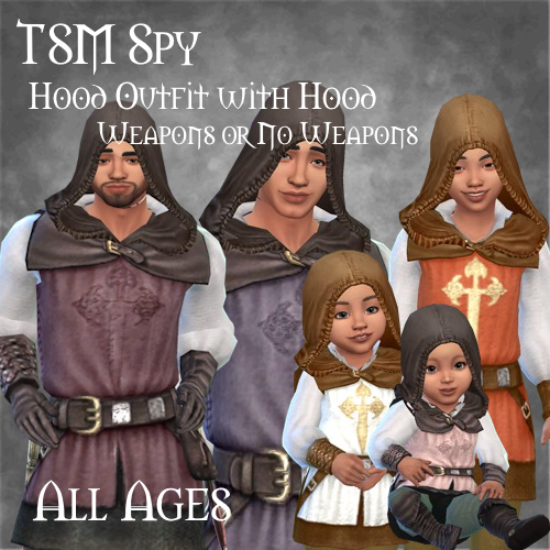 TSM Spy Hood Outfit (With Hoodie) - Files - The Sims 4 Create a Sim ...