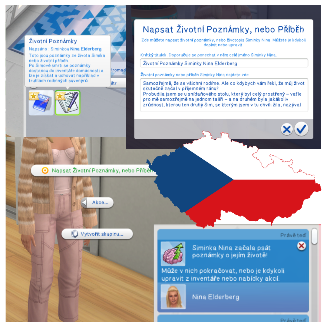 Life Notes CZ Screenshots - Mods - The Sims 4