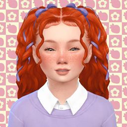 ah00b sadie hair child conversion - The Sims 4 Create a Sim - CurseForge