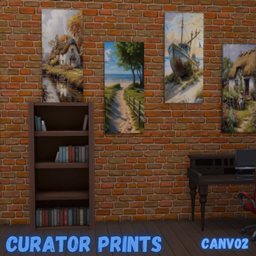 Curator Canvas paintings 03 random paintings - base game compatible ...